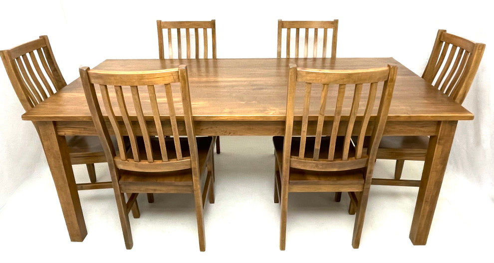 Traditional Modern Harvest Table – Oak and Post